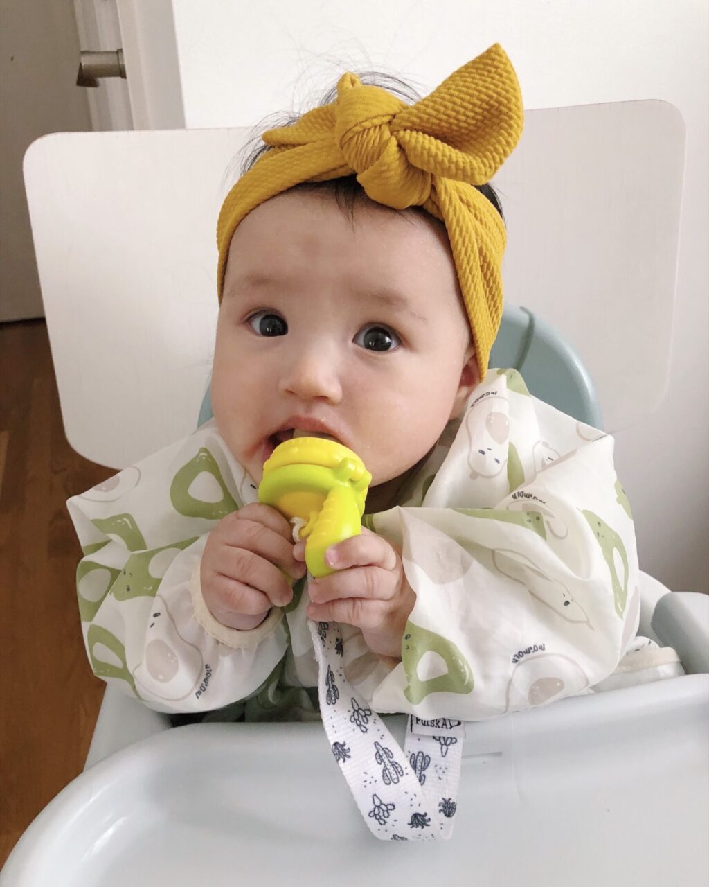 Introducing solid foods to baby - mixed baby led weaning and purees