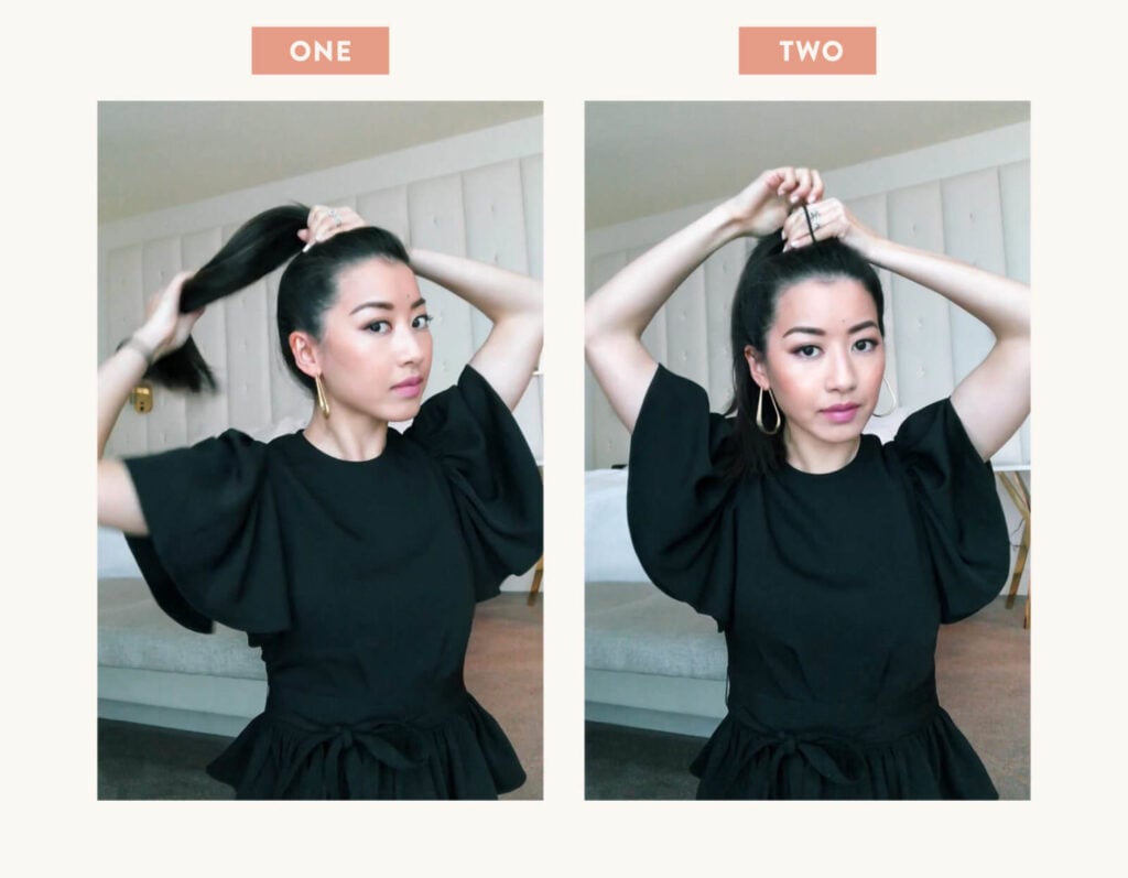 Hair Tutorial: Messy Top Knot Bun with Volume