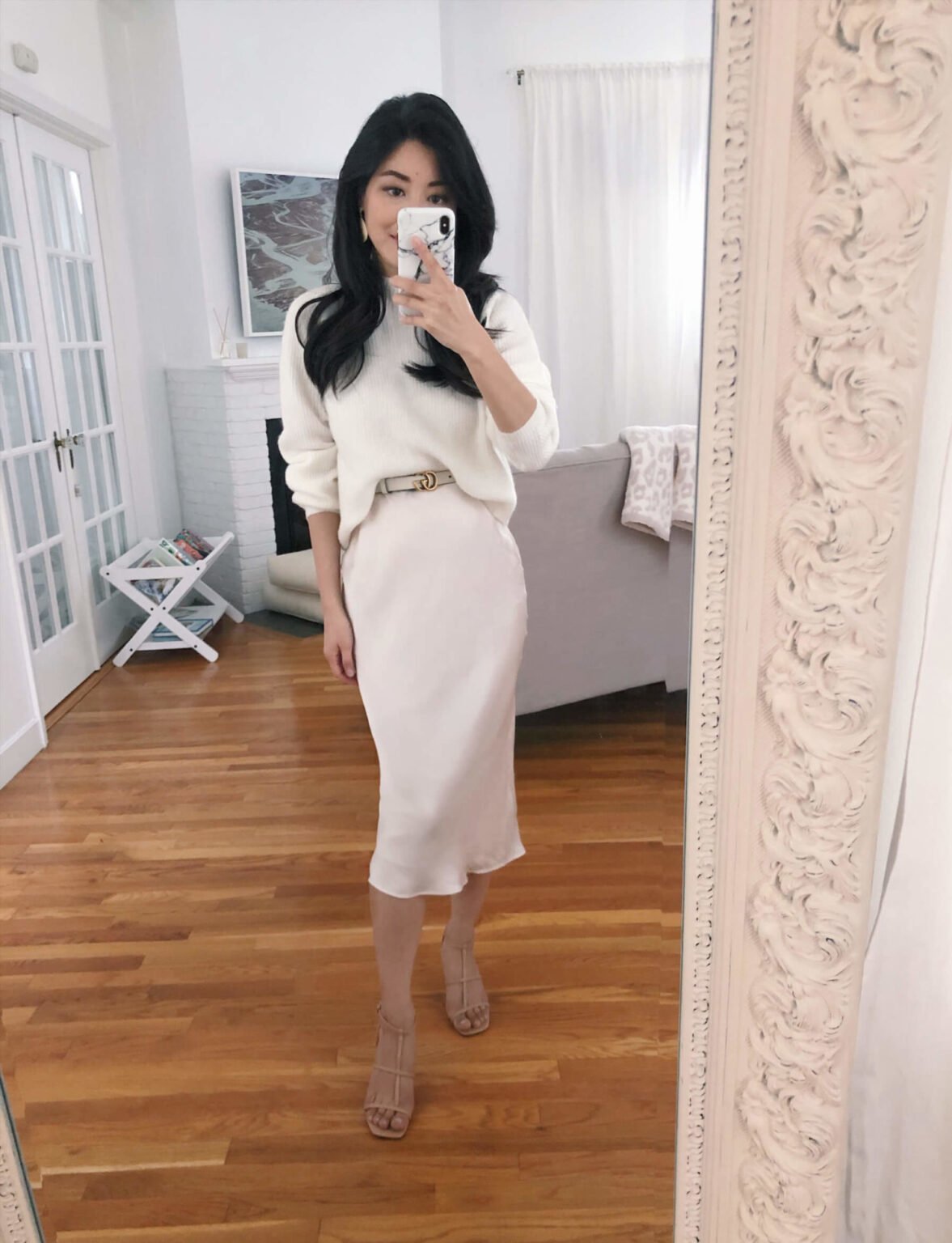 Belting and tucking tips and tricks + 4 ways to style a slip dress