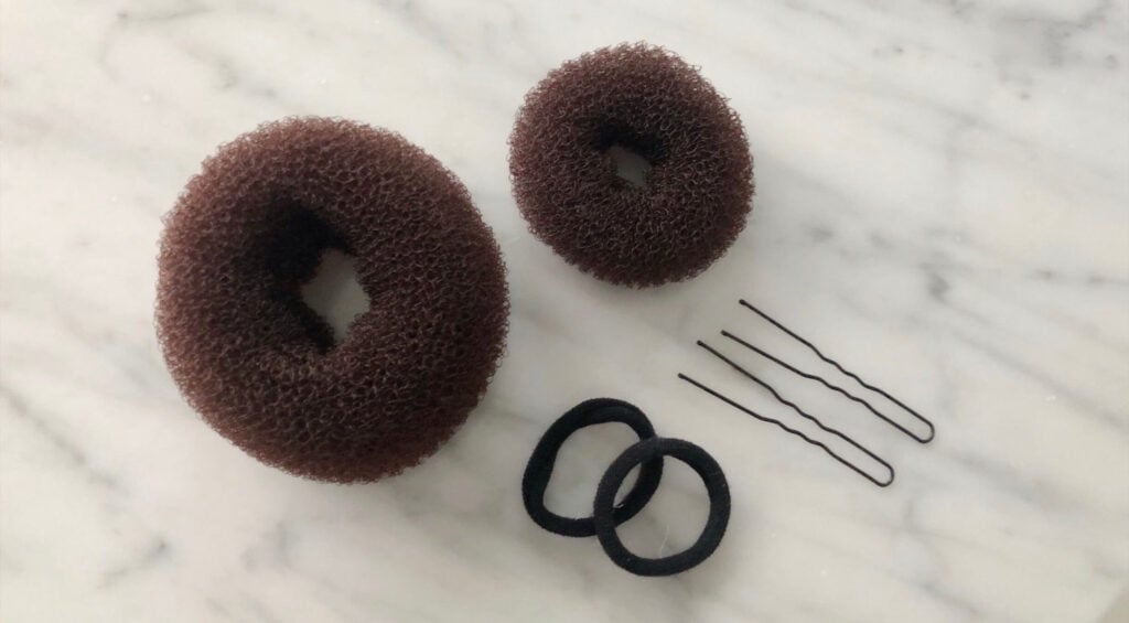 Sleek Low Donut Bun for Shorter or Fine Hair Sleek Low Donut Bun for Shorter or Fine Hair