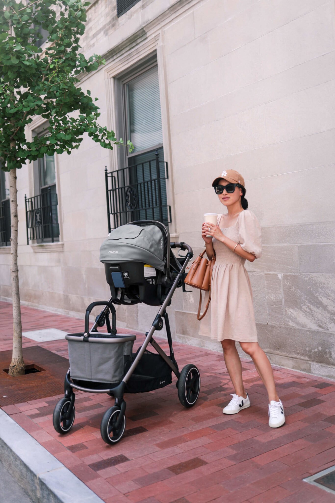Neutral Summer Dress How To Style Veja Birkenstocks