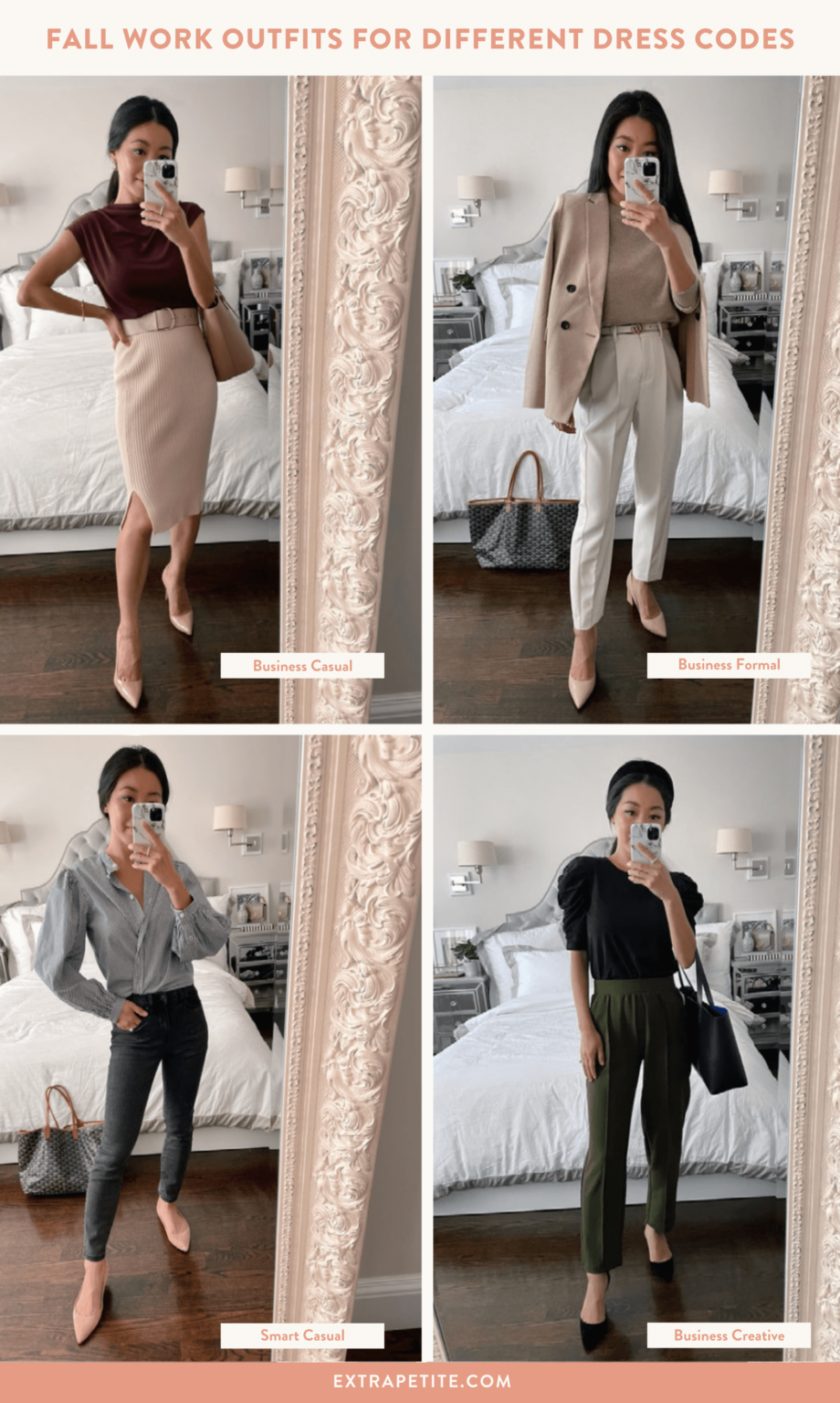 Work Outfit Ideas for Different Dress Codes // Pt. 2 Fall Colors