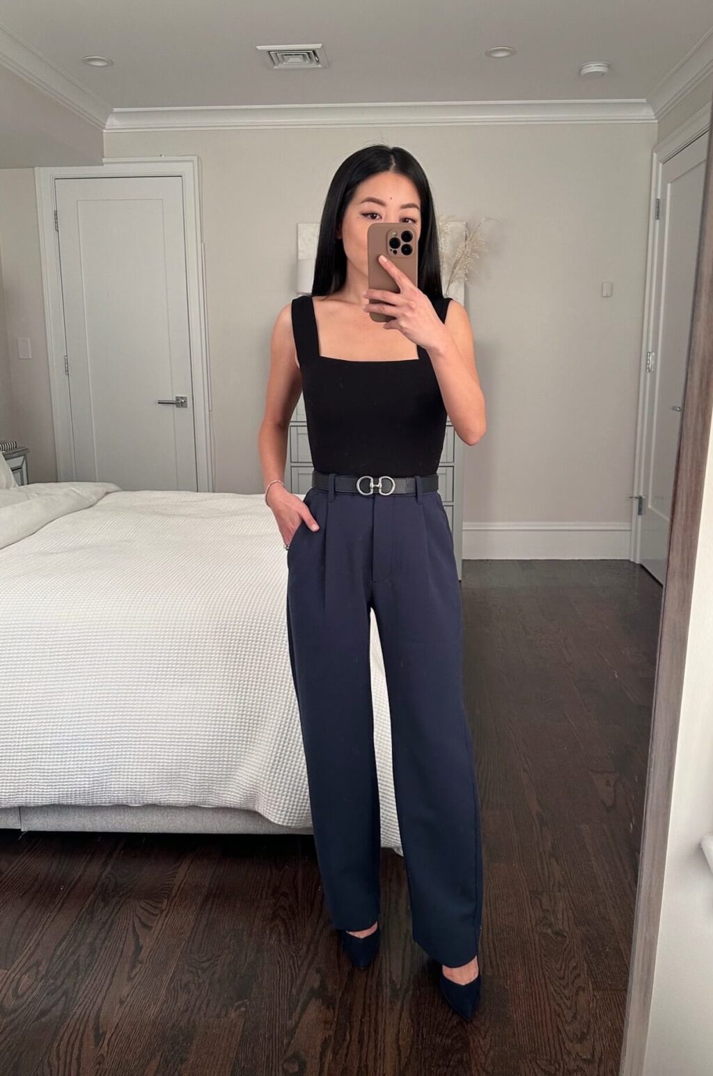 No Sew DIY Fix for too loose pants (how to make waist smaller)